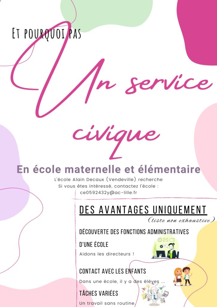 Un service civique – Site officiel de la Commune de Vendeville